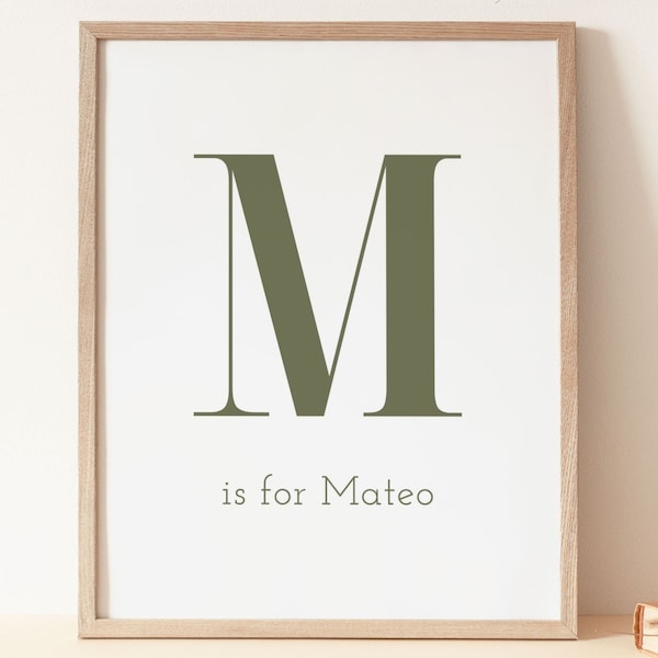 Baby Name Print - Etsy