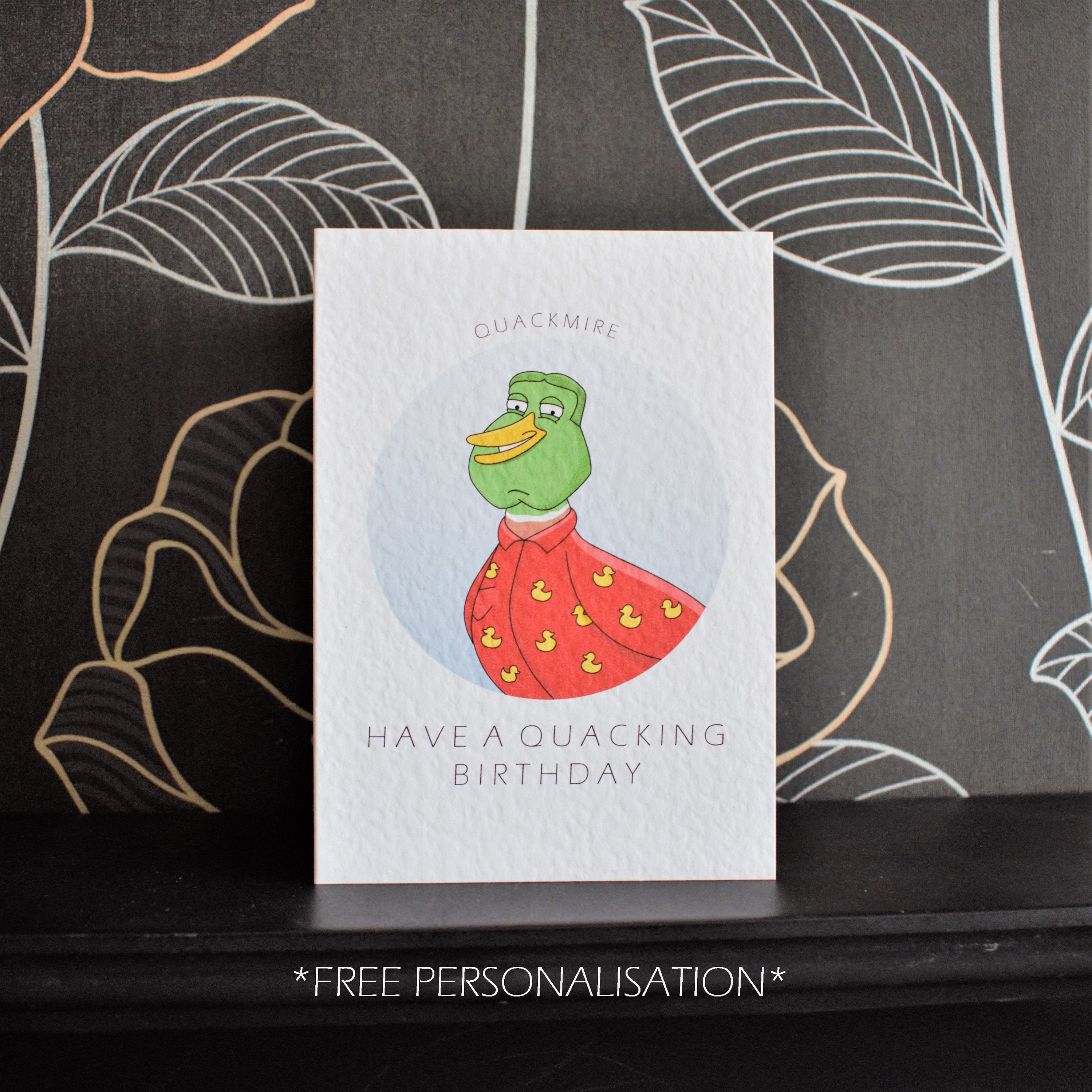 A6 quackmire Personalised Animal Duck Quack Character Cute - Etsy