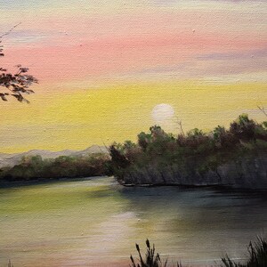 Sunset Pond - Etsy