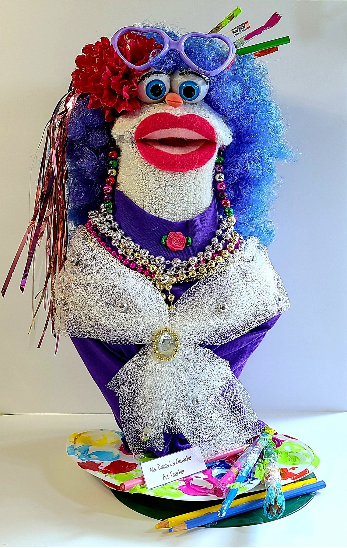 Art Teacher Hand Puppet - Etsy