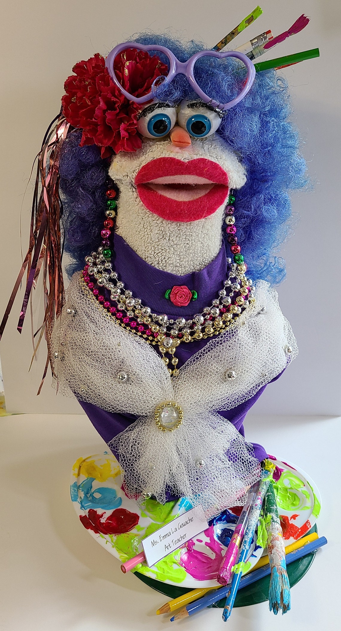 Art Teacher Hand Puppet - Etsy