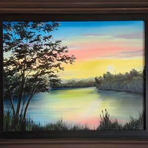 Sunset Pond - Etsy