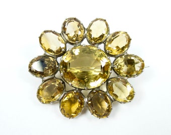 Citrine Brooch - Etsy