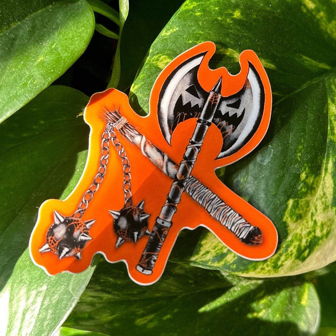Flail Axe Sticker Ghoodles Doodles Sticker - Etsy