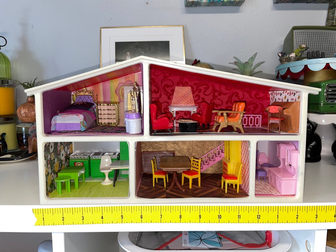 A Modern Re-imagined Dollhouse, Filled With Vintage Furniture and OOAK ...