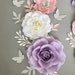 Purple Paper Flowers Paper Flower Wall Decor Purple Nursery - Etsy