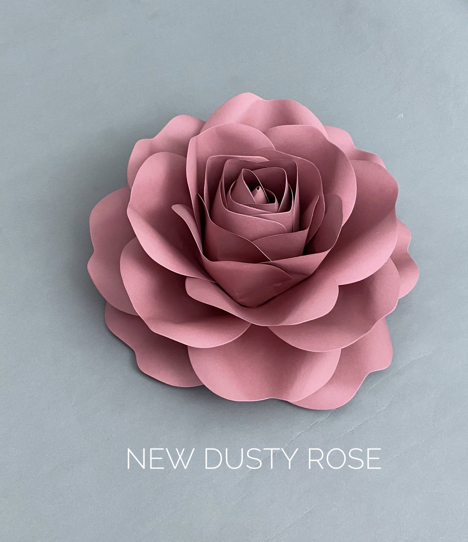 Dusty Rose Paper Nursery Flowers Baby Girl Nursery Wall - Etsy