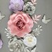 Purple Paper Flowers Paper Flower Wall Decor Purple Nursery - Etsy