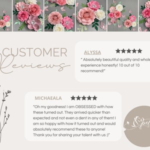 Pink Paper Flower Wall Decor: Nursery Rose Set With Butterflies - Etsy