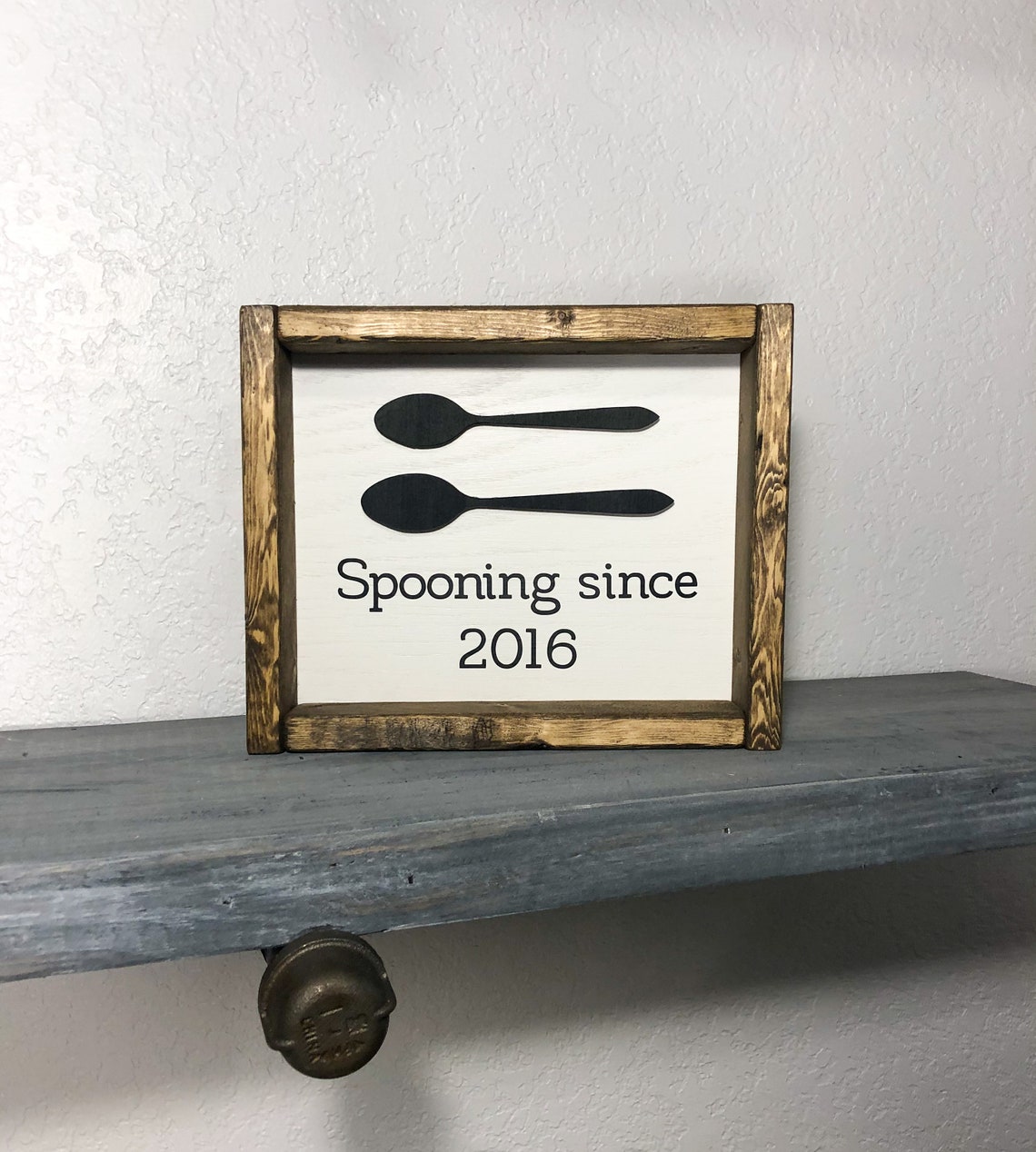Spooning Since / Couples Sign / Anniversary Gift | Etsy