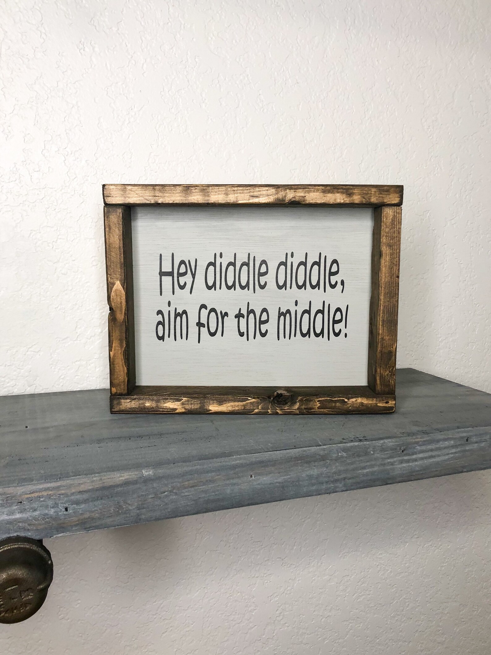 Hey Diddle Diddle / Funny Bathroom Sign - Etsy
