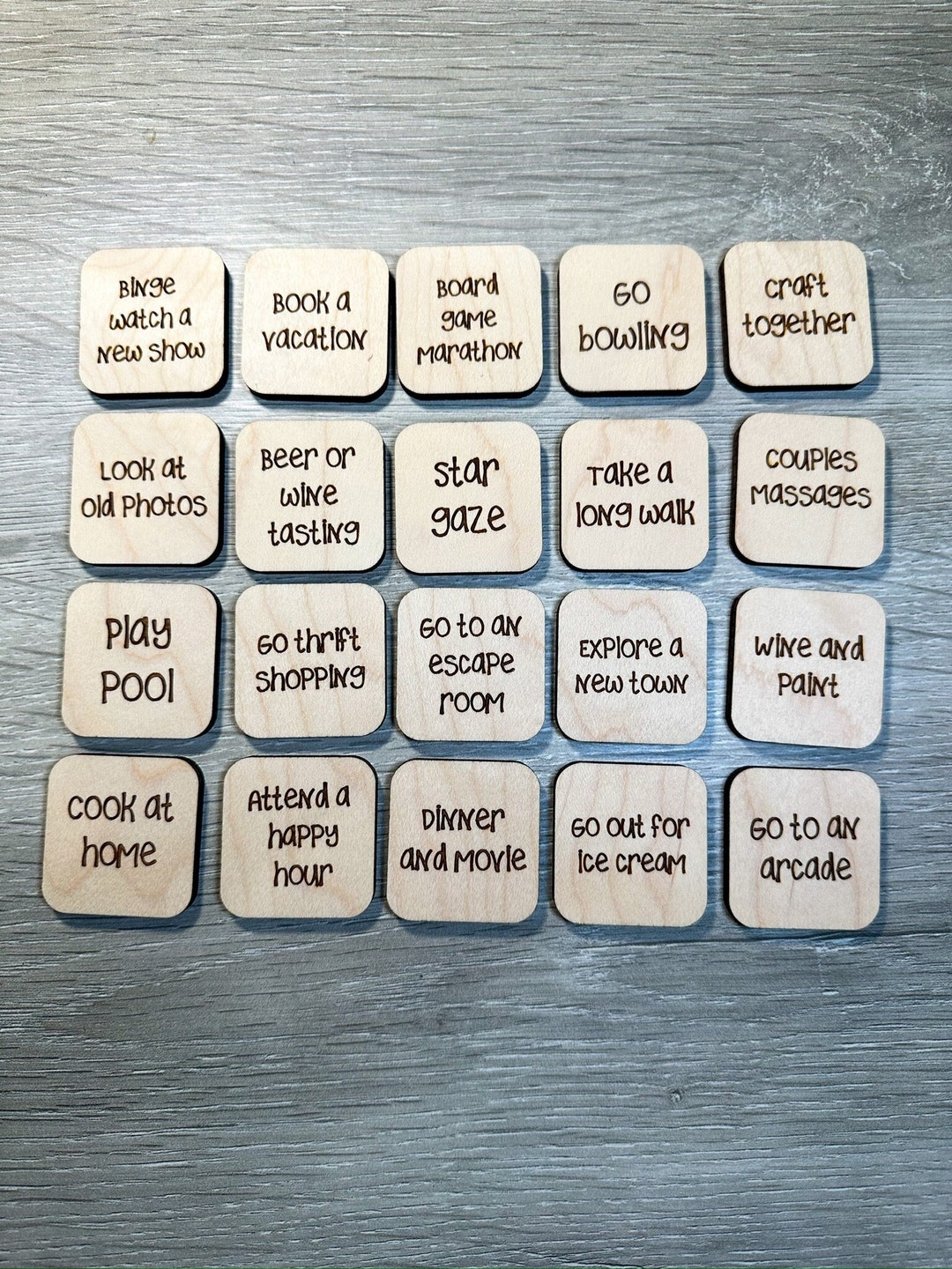 Date Night Tokens / Couples Date Night / Date Ideas - Etsy