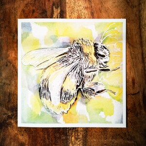Bee Card | Etsy