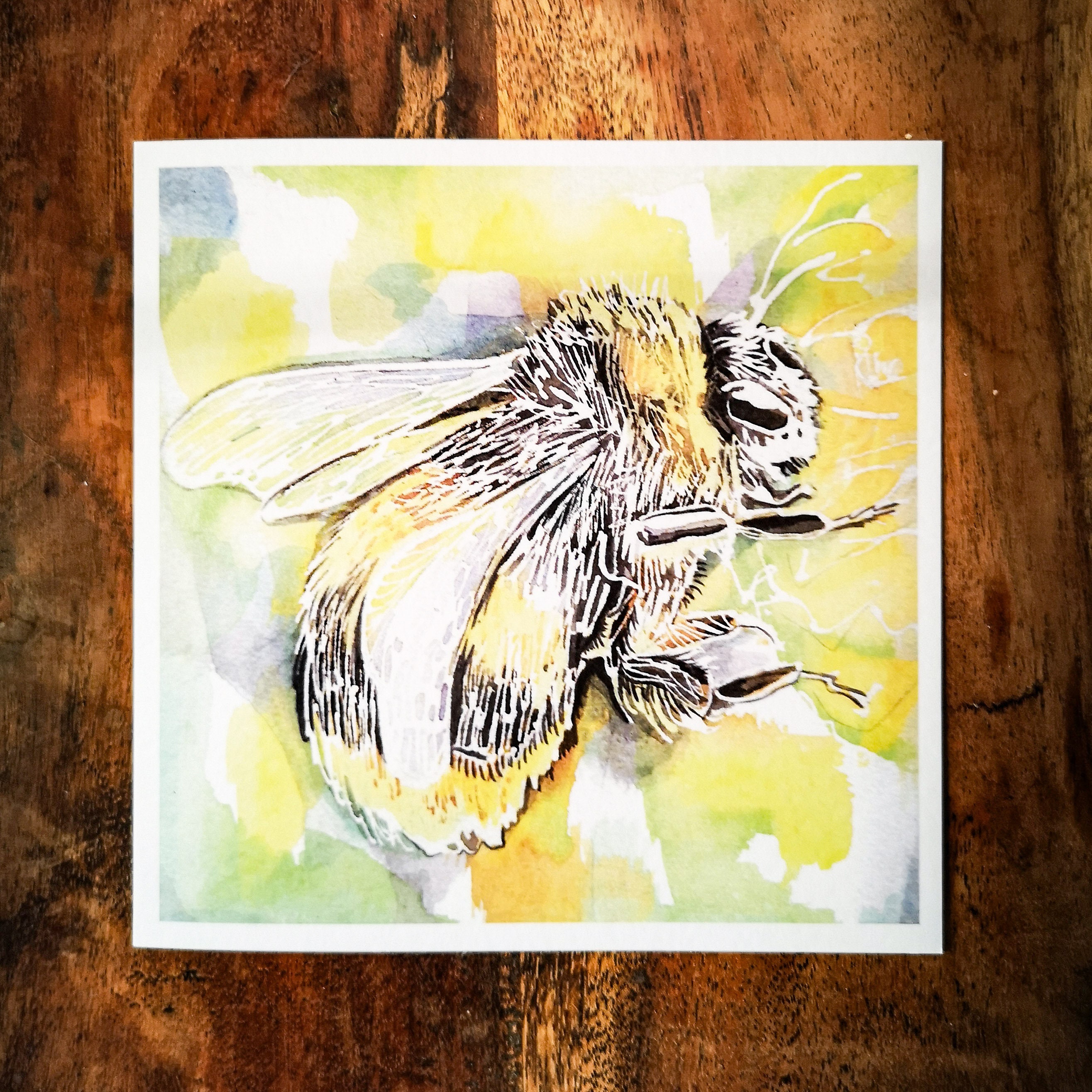 Bee Card - Etsy
