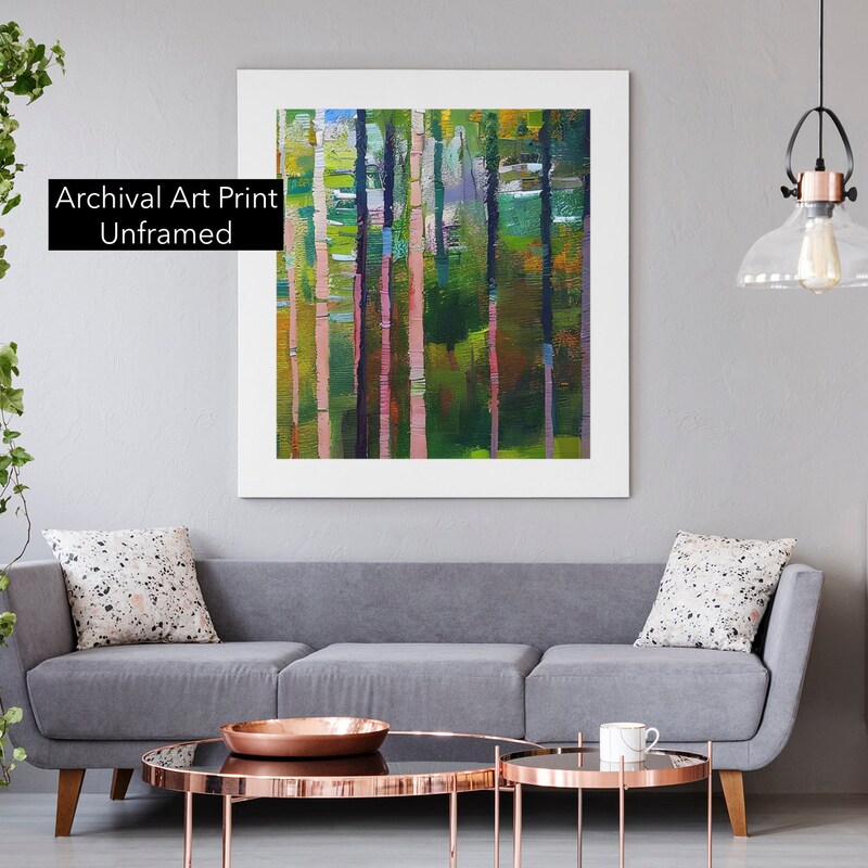 Abstract Forest Art - Etsy