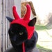 Devil Hat Cat Hat Hats for Cats Pet Costume Horns Hat Dog - Etsy