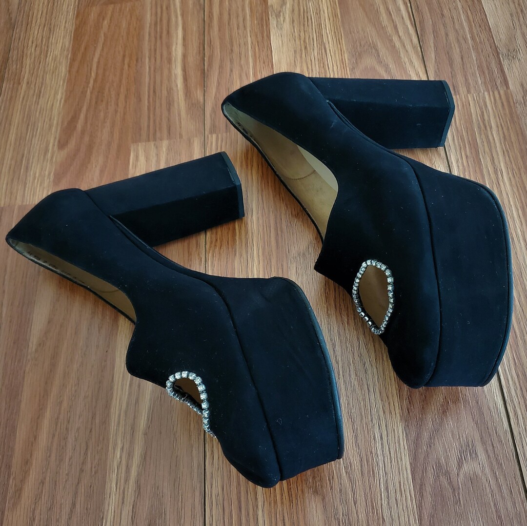 70's Shoes, Lydian's Disco Shoes, 1 3/4 Platforms, 4 1/4 Inch Heel ...
