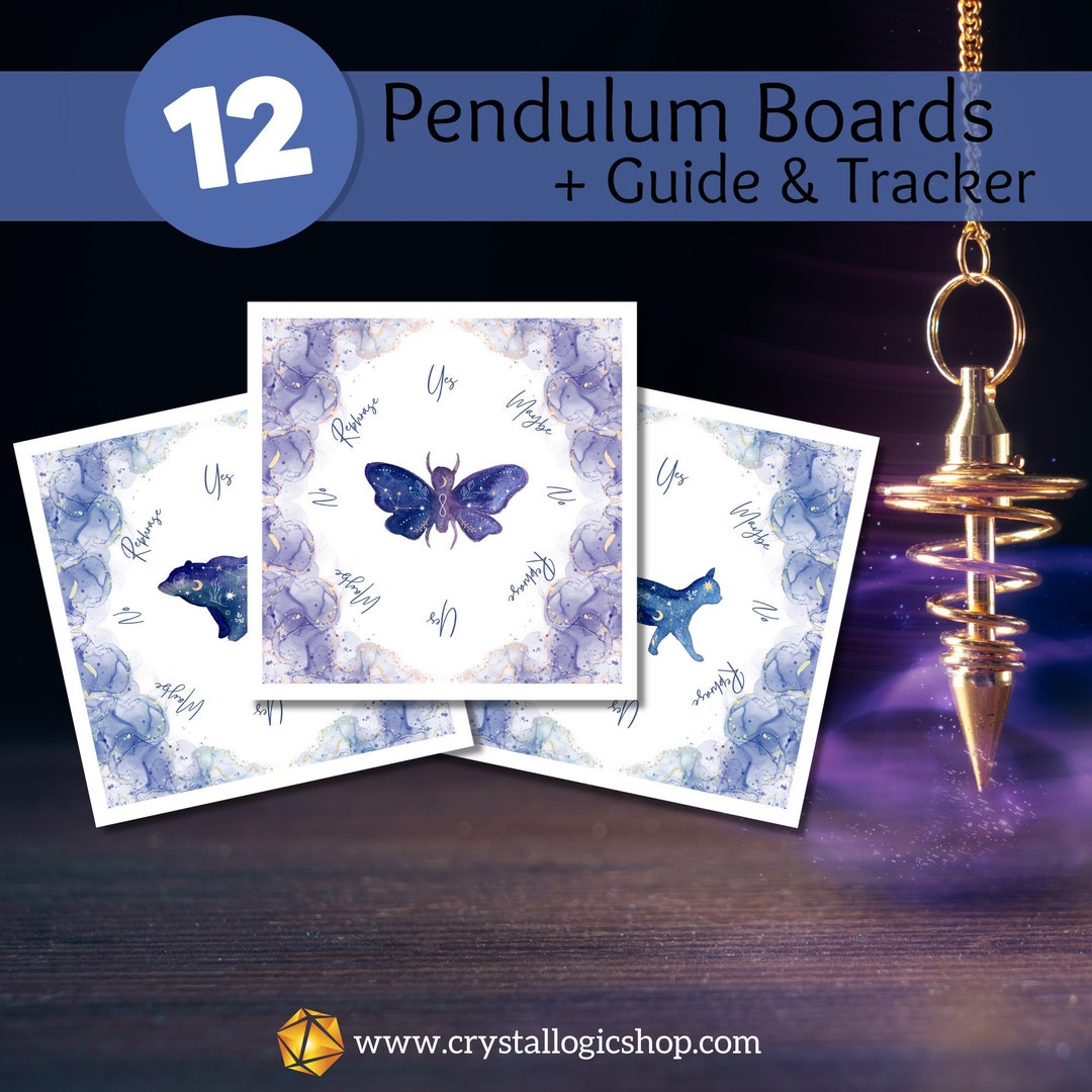 Digital Pendulum Boards and Guide, Dowsing Charts, Book of Shadows ...