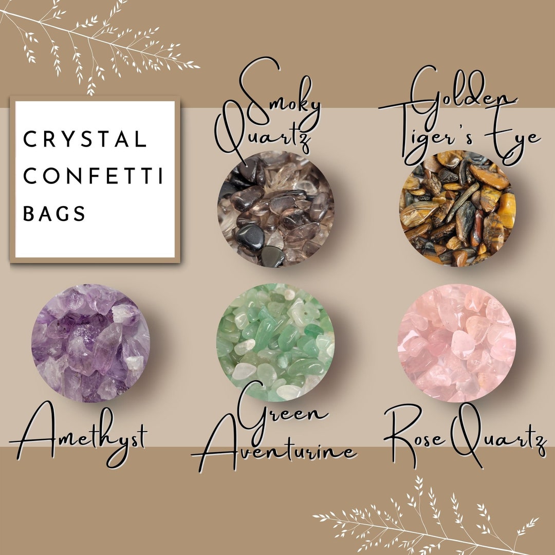 Crystal Confetti Choose 30g or 60g or 120g Bag Semi Tumbled - Etsy