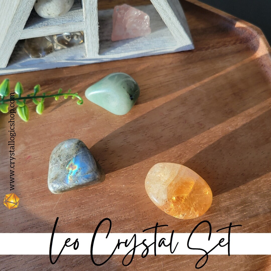 Leo Crystal Set, Zodiac Crystal Set, Astrology Crystals, Zodiac Stones ...