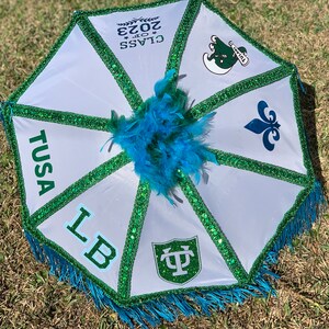 Tulane Secondline Umbreallas, Tulane Graduation, Tulane Umbrella ...