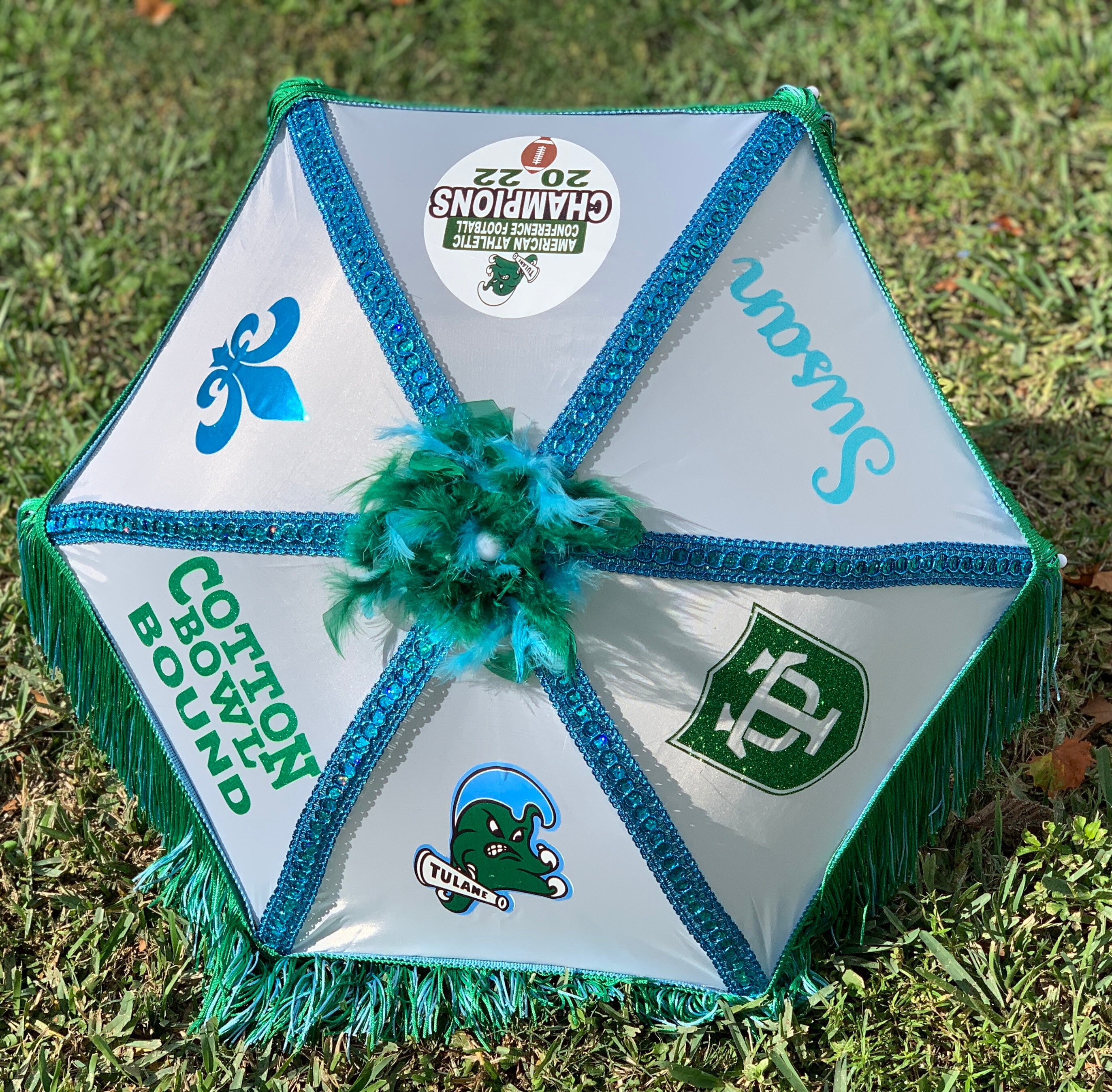 Tulane Umbrella, Tulane, Tulane Graduation Umbrella, Tulane Second Line ...