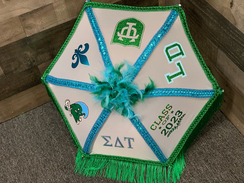 Tulane Umbrella, Tulane, Tulane Graduation Umbrella, Tulane Second Line ...