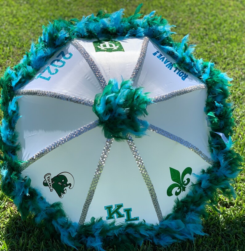 Tulane Secondline Umbreallas Tulane Graduation Tulane | Etsy