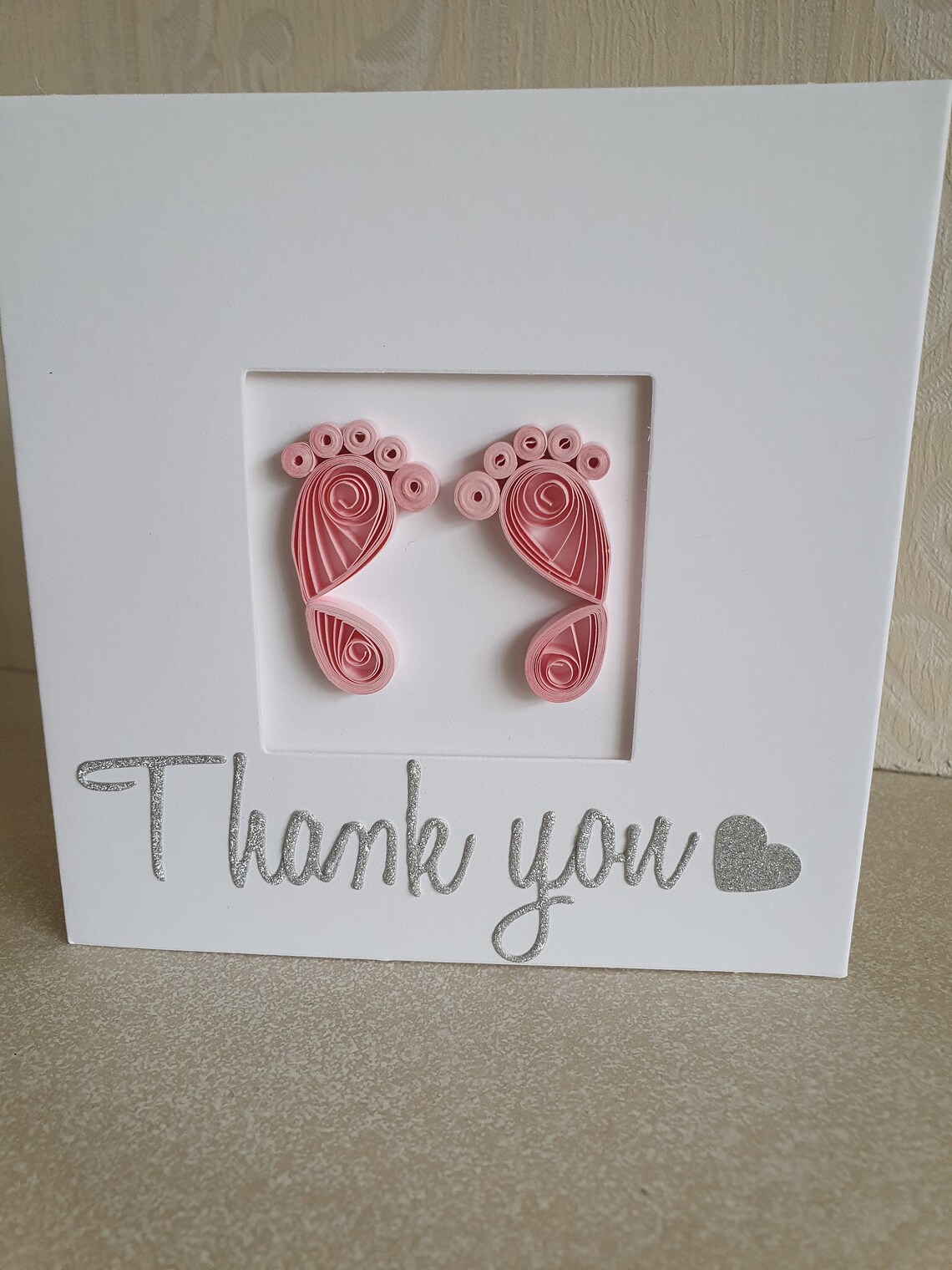 Thank You Card Baby Gift Thank You Baby Girl - Etsy
