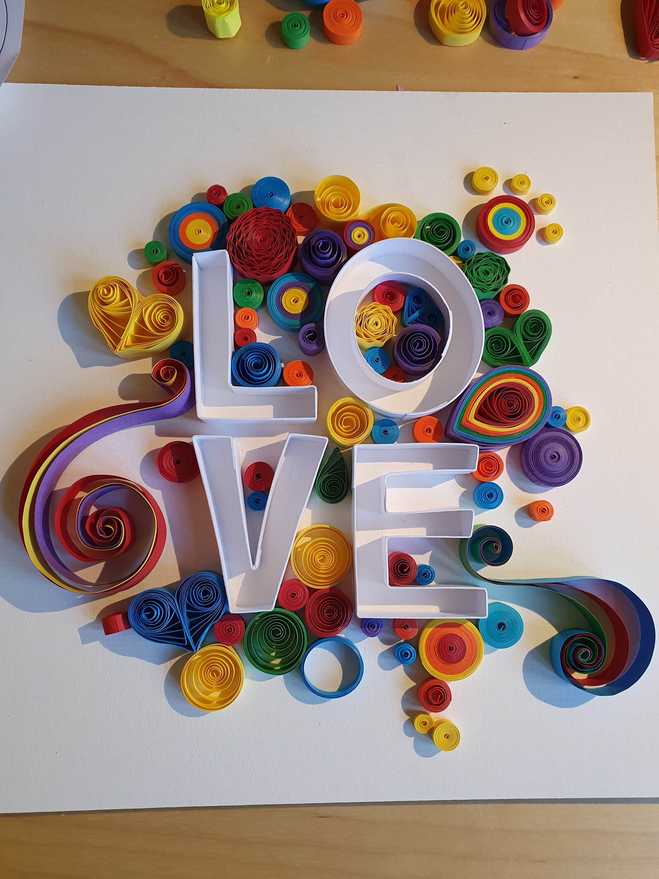 Love Wall Decor Paper Quilling Etsy