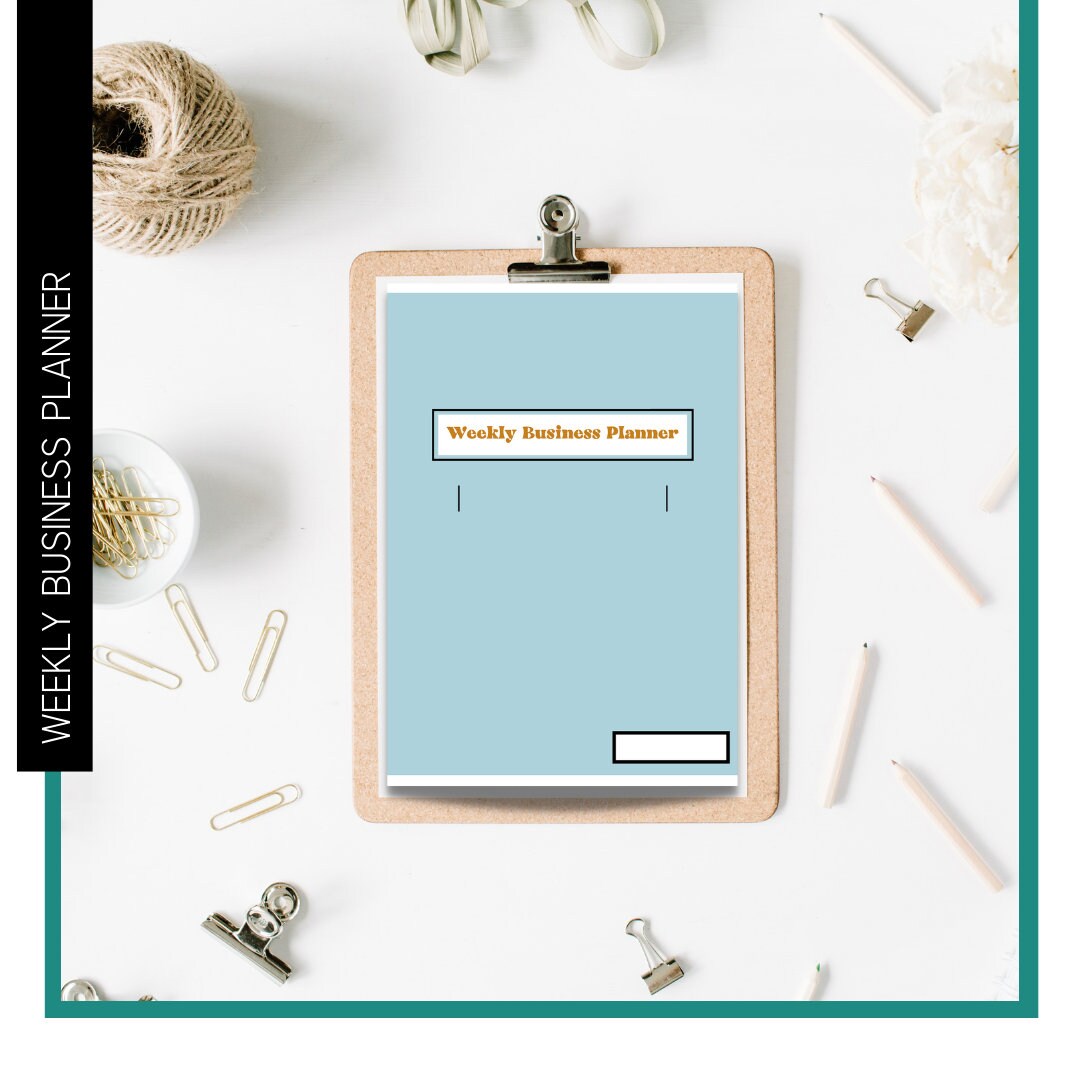 Weekly Business Planner Printable DIGITAL DOWNLOAD ONLY - Etsy