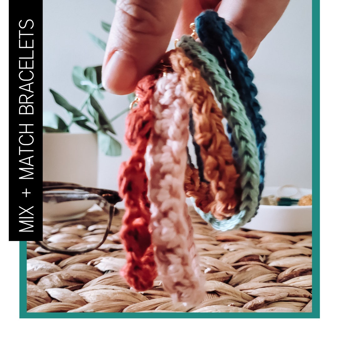Mix + Match Bracelets | Crochet Pattern [DIGITAL DOWNLOAD] - Etsy