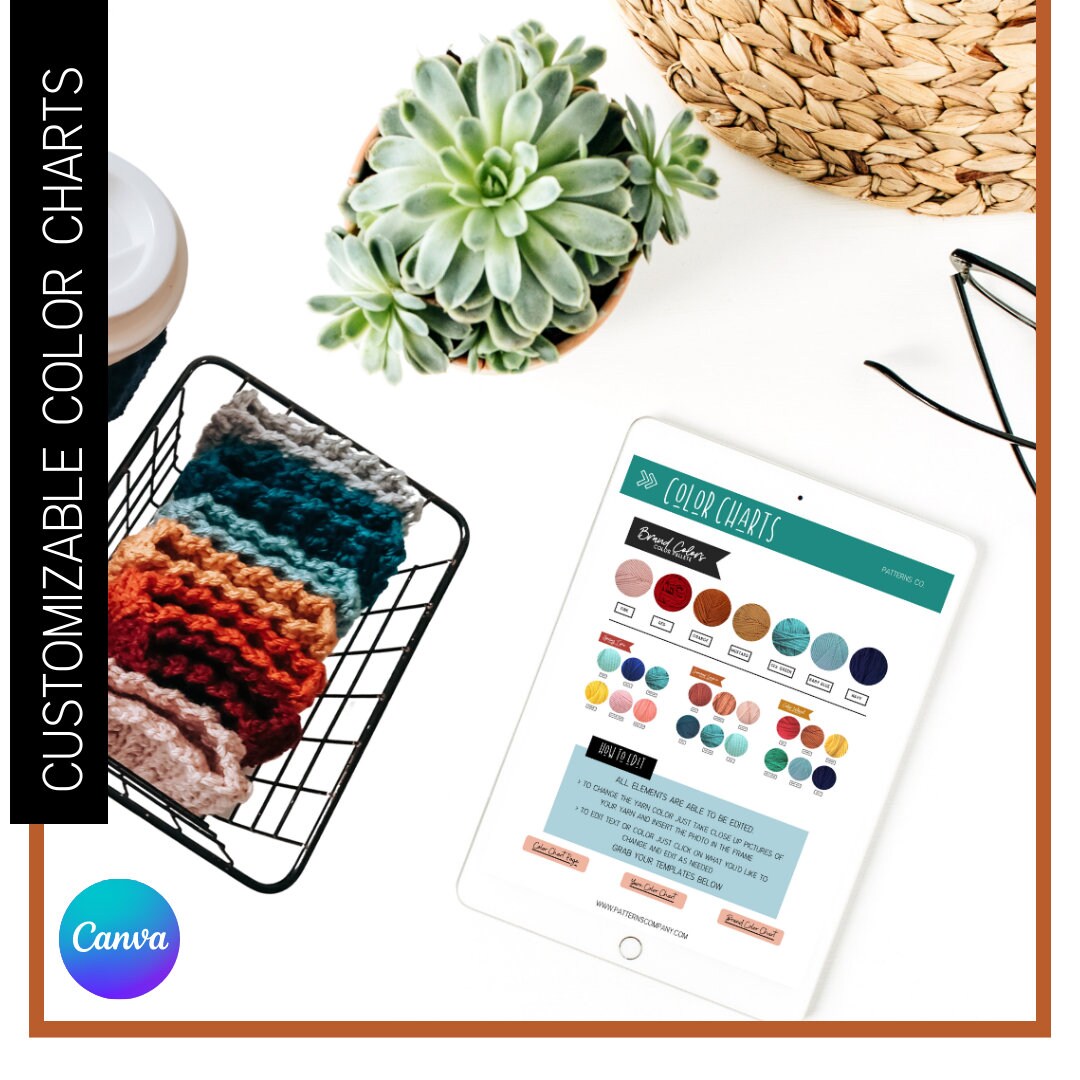 Customizable Color Charts Canva Template - Etsy Canada