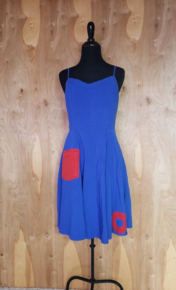 Ladies Medium Blue Fishman Donut Upcycled Old Navy Dress Phish - Etsy