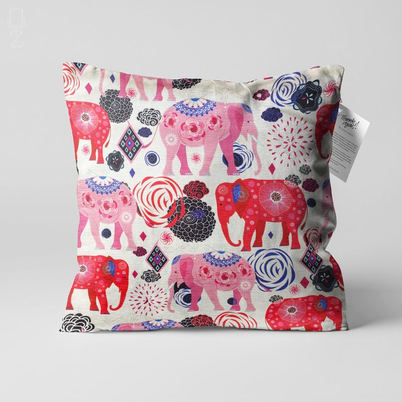 Elephant Cushion - Etsy