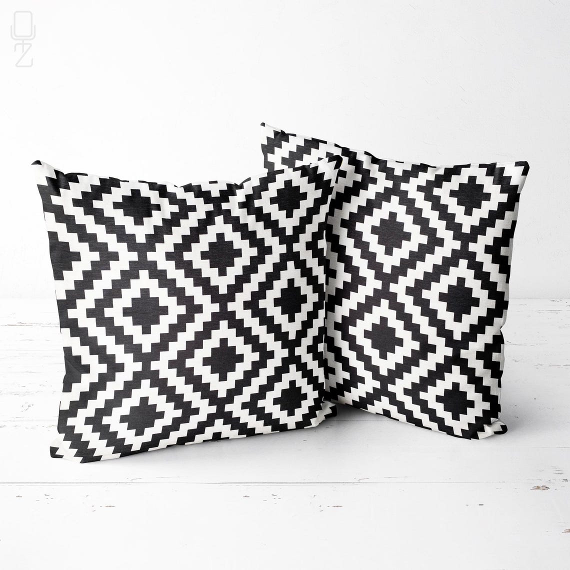 Aztec Set of 2 Cushion Covers | Double Sided Printing on the Soft ...