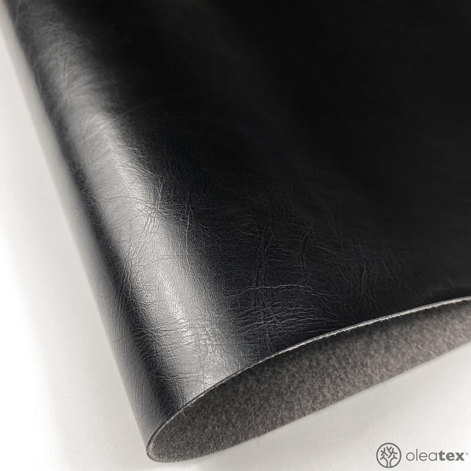 Black Vegan Leather Fabric: Olive Waste, Sustainable Material - Etsy