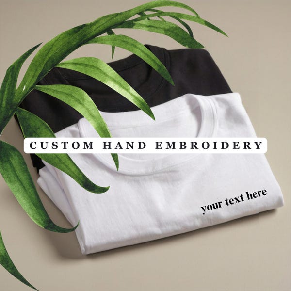Embroidery Tshirt - Etsy