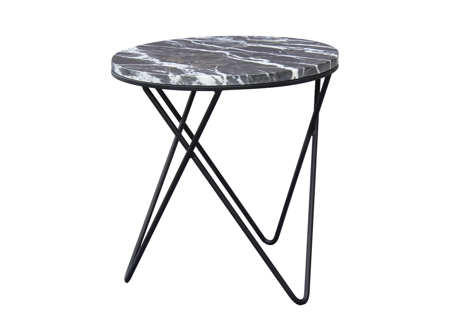 Smoke Grey Marble Round Side Table Luxury Home Near Sofa - Etsy