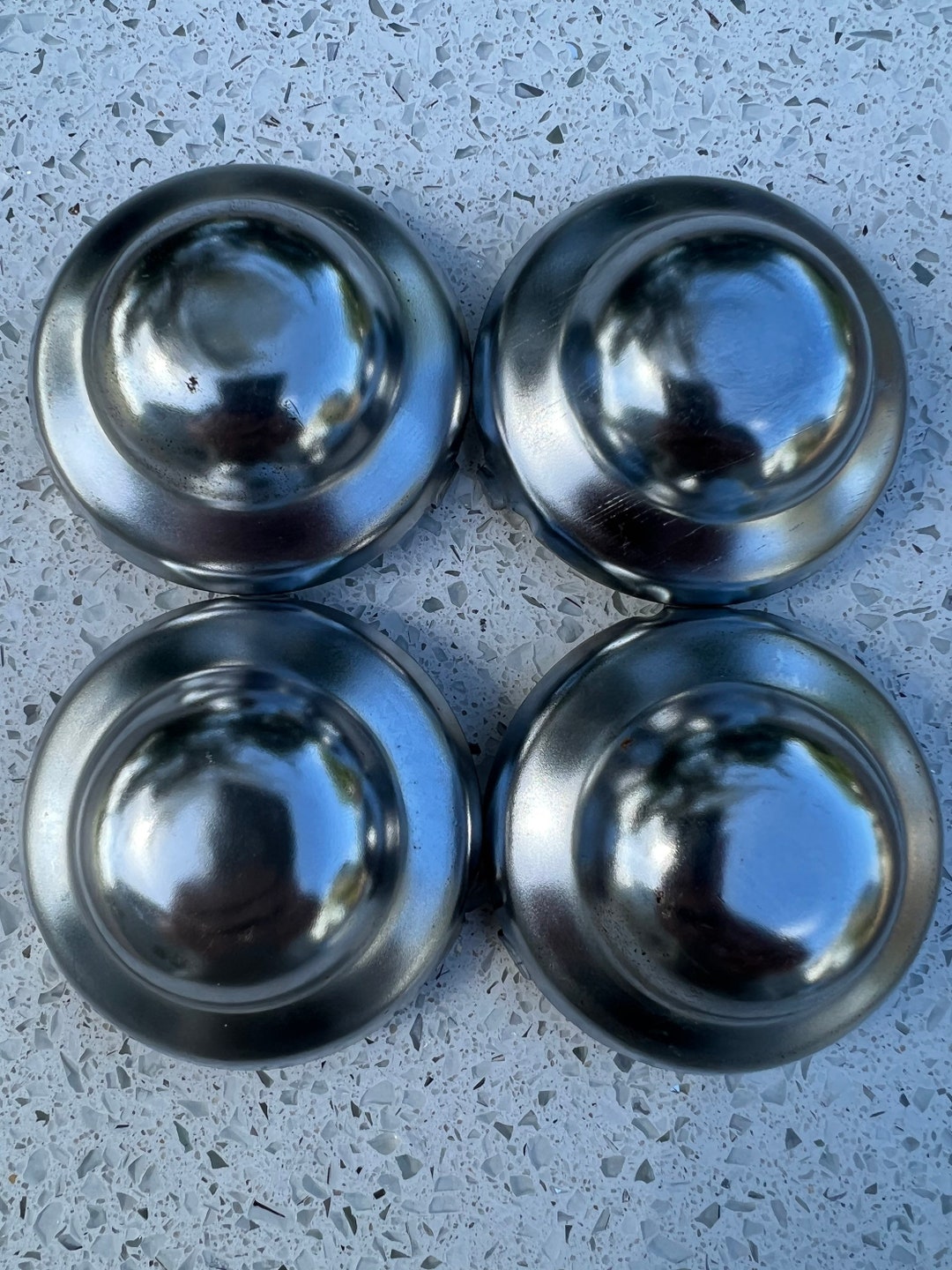 Lot of (4) Chrome Metal John Deere JD IH Case AC Ford Pedal Tractor ...