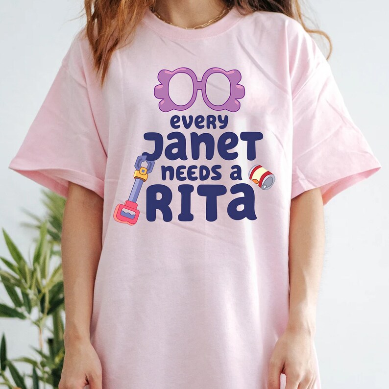 Bluey Png, Janet Need A Rita Stickers PNG, Bluey Family Png, Decal ...