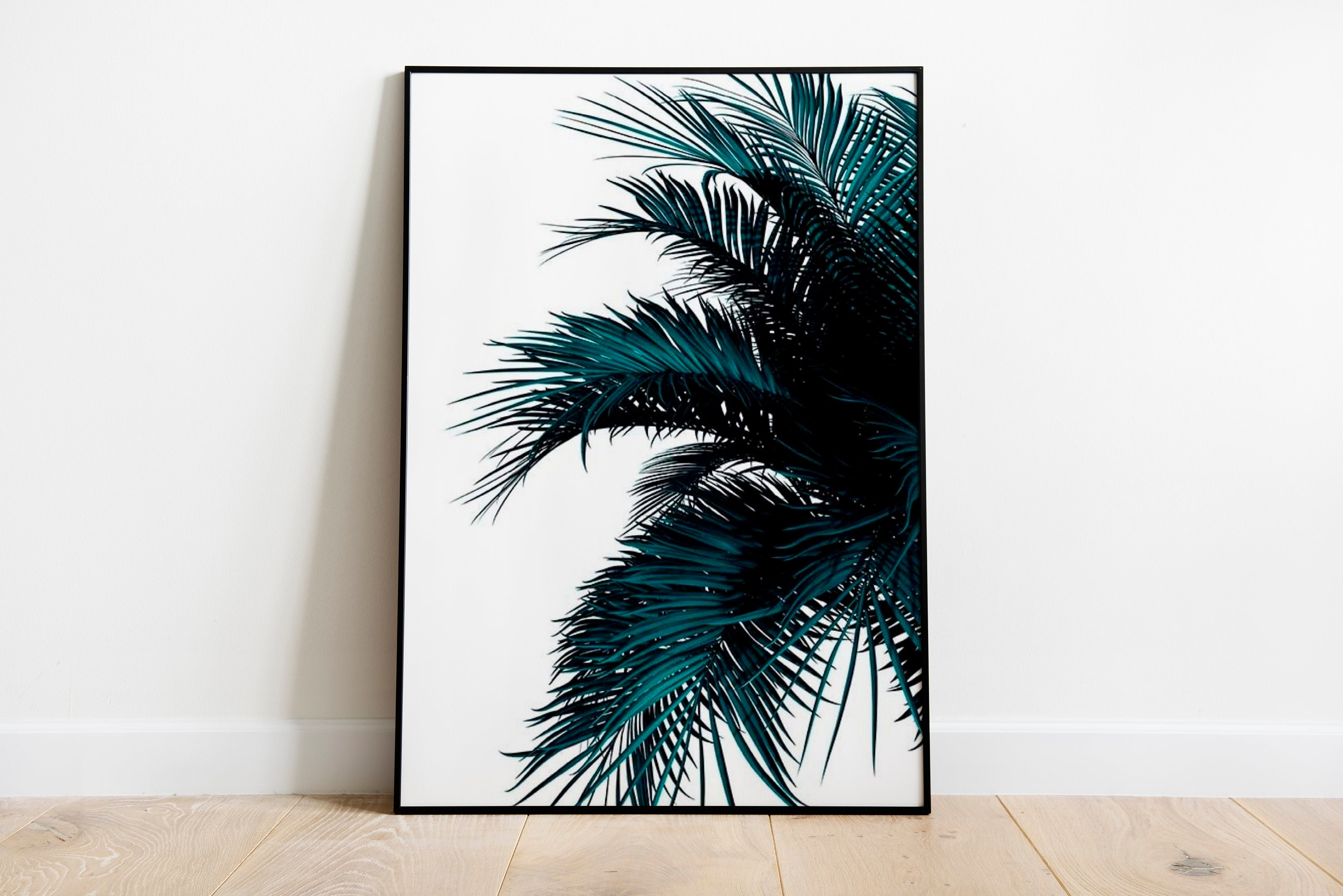 Palm Leaf Print Tropical Print Plant Wall Art Botanical Etsy