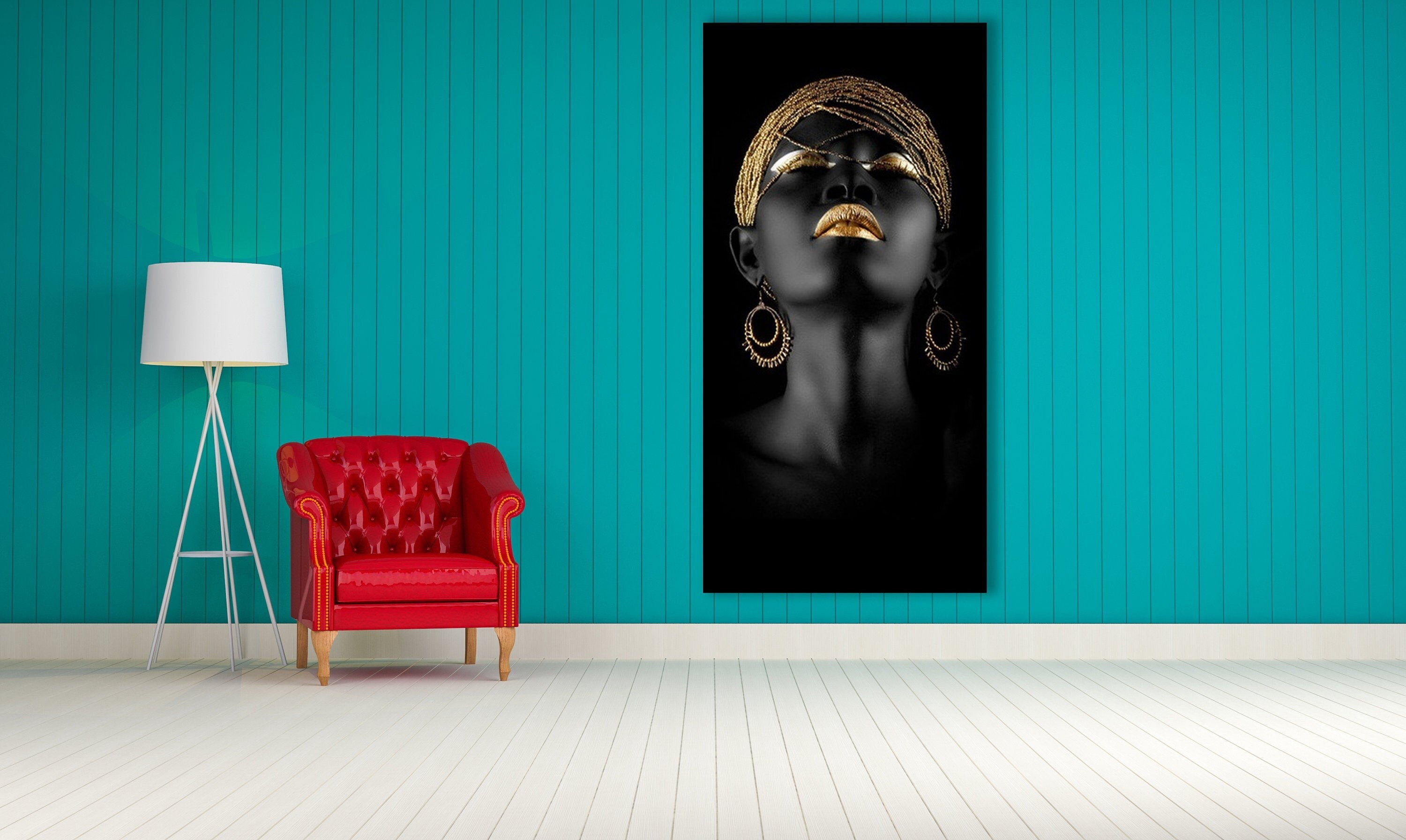 Black Woman Wall Art Black Woman Black Art African Girl Art Etsy
