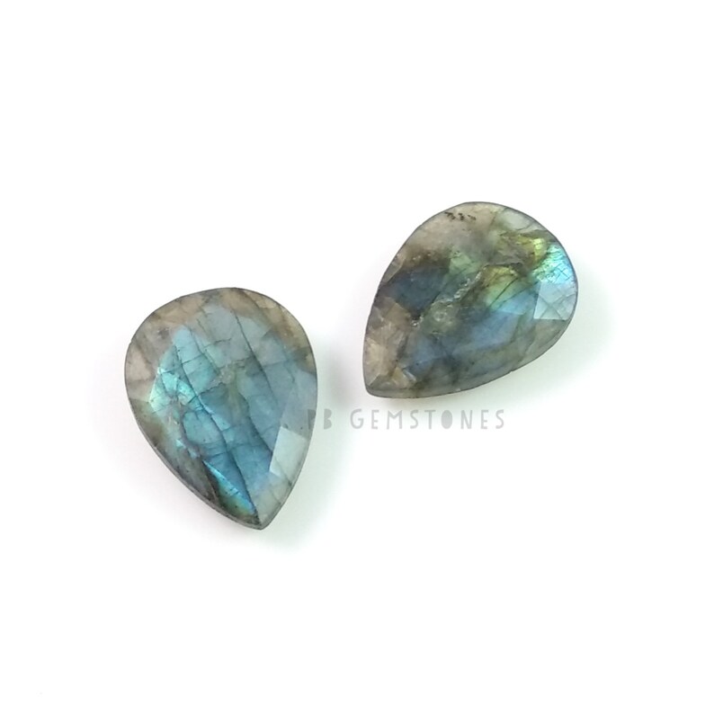 Multi Labradorite 16x22 Mm Pear Shape Faceted Cut Briolette - Etsy