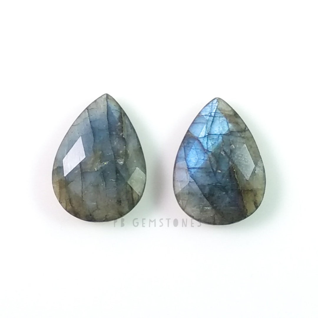 Multi Labradorite 16x22 Mm Pear Shape Faceted Cut Briolette - Etsy