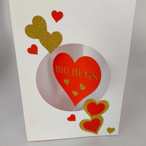 Mother's Day Card SVG, 3d Card, Love Hearts SVG, Spinner Card Svg ...