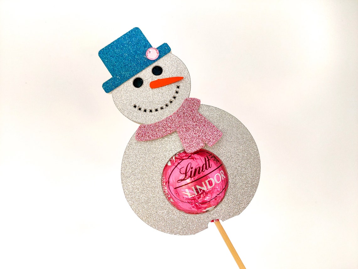 Snowman Lollipop Holder SVG Christmas Lollipop Holder SVG - Etsy