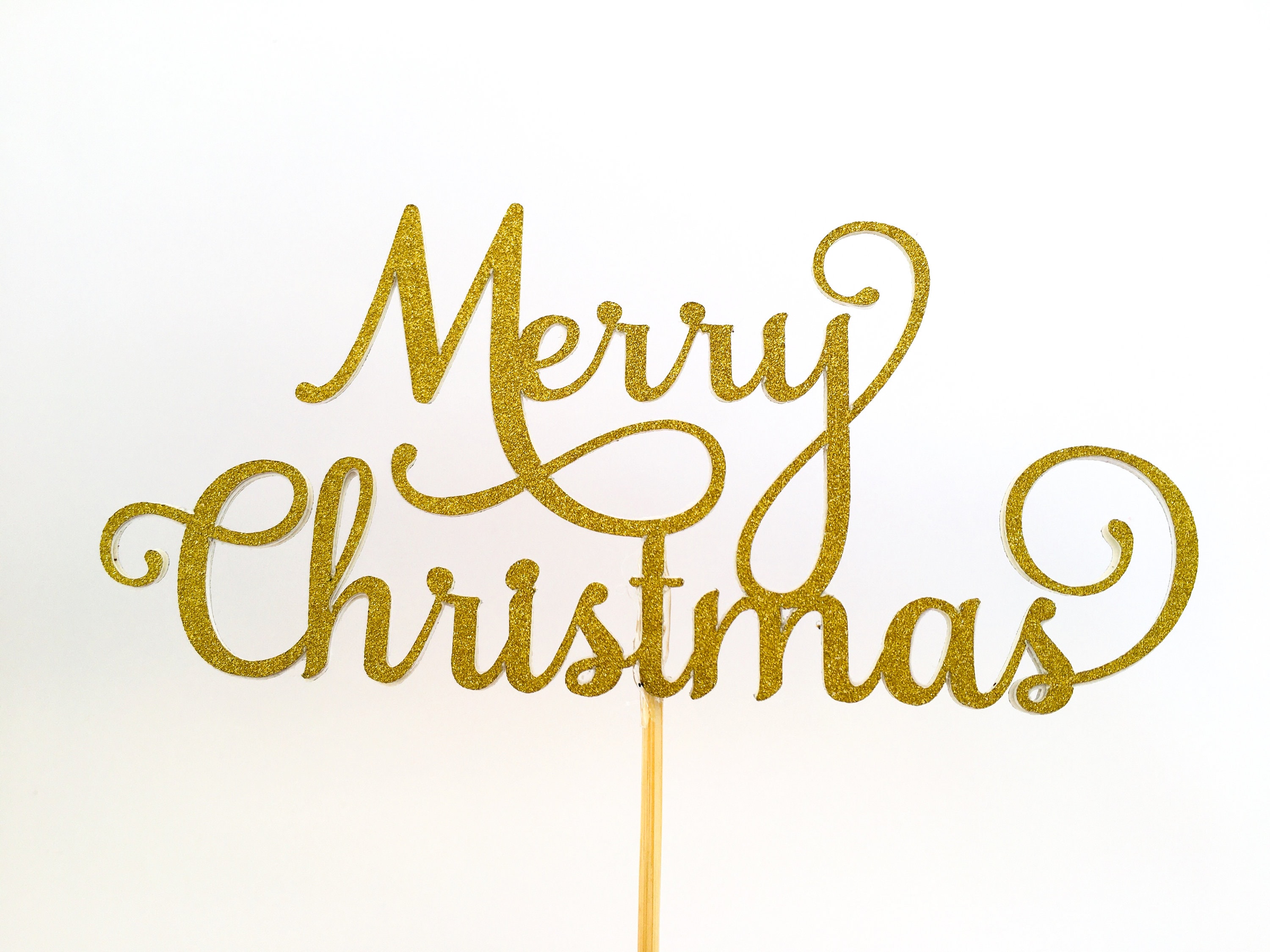 Merry Christmas Cake Topper Svg Christmas Cake Topper Svg Etsy Uk
