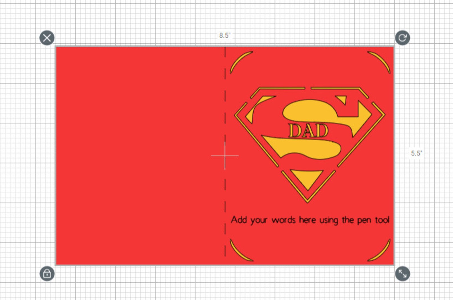 Father's Day Card SVG Superhero Dad Svg Cricut Joy Card - Etsy