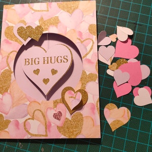 Mother's Day Card SVG, 3d Card, Love Hearts SVG, Spinner Card Svg ...